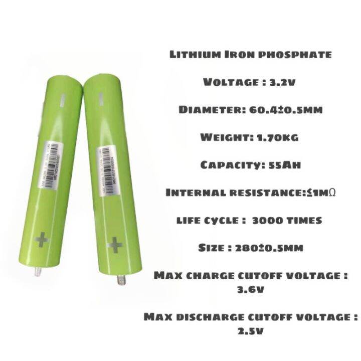 hot S168 Lifepo4 3.2v 55ah 60ah Lithium0 Phosphate Battery Rechargeable ...