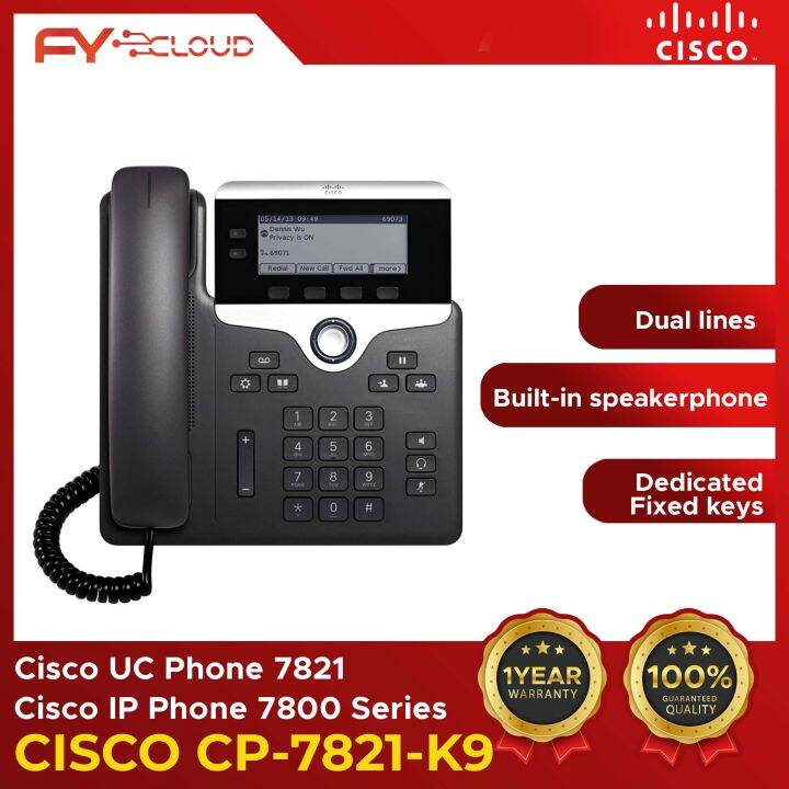 Cisco IP Phone CP-7821-K9 | Cisco UC Phone 7821 | Lazada PH