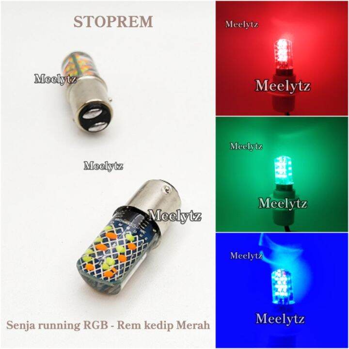 Terbaru Lampu REM LED jelly RGB 2 mode Running strobo stop rem nyala ...