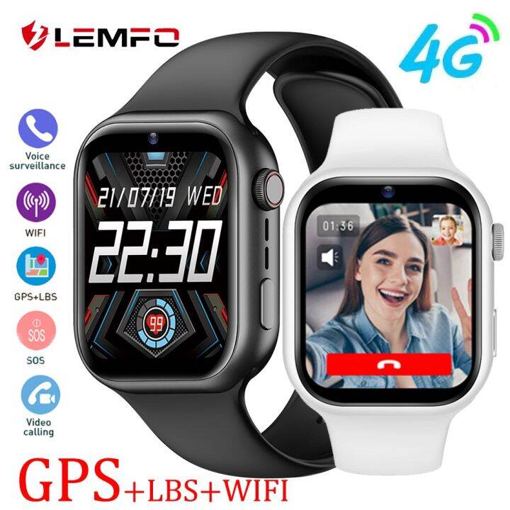 LEMFO Kids Watches Boys Girls With Sim Card GPS Tracker 4G Smart Watch ...
