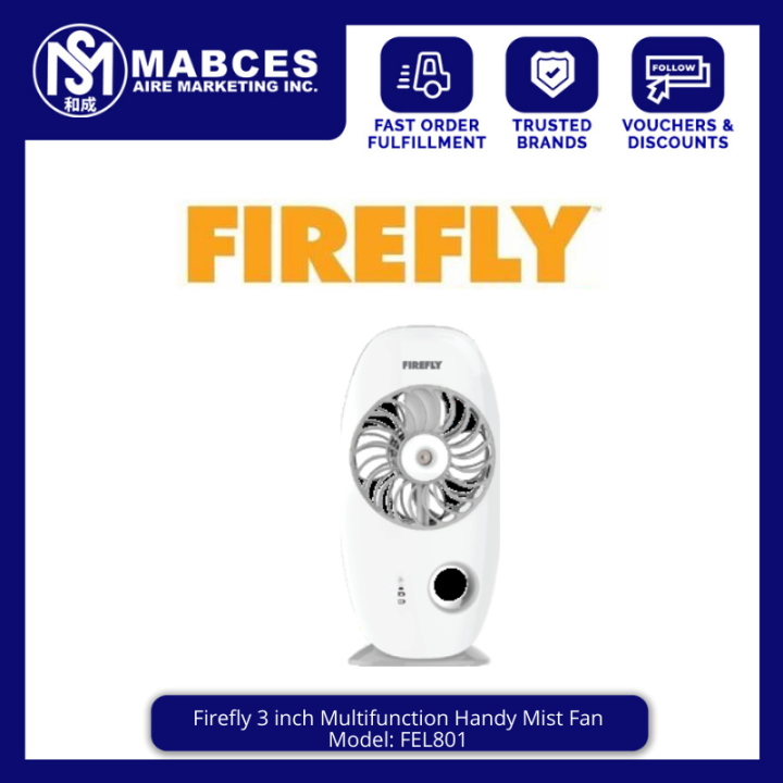 Firefly 3'' Multifunction Handy Mist Fan FEL801 | Lazada PH