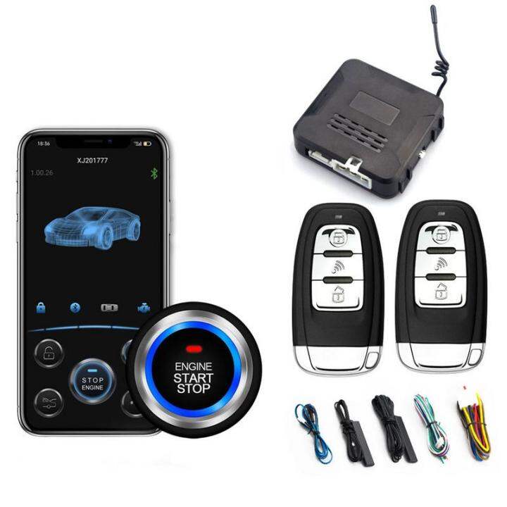 Keyless Push Start System | Push Button Car Starter Remote | Car Alarm ...