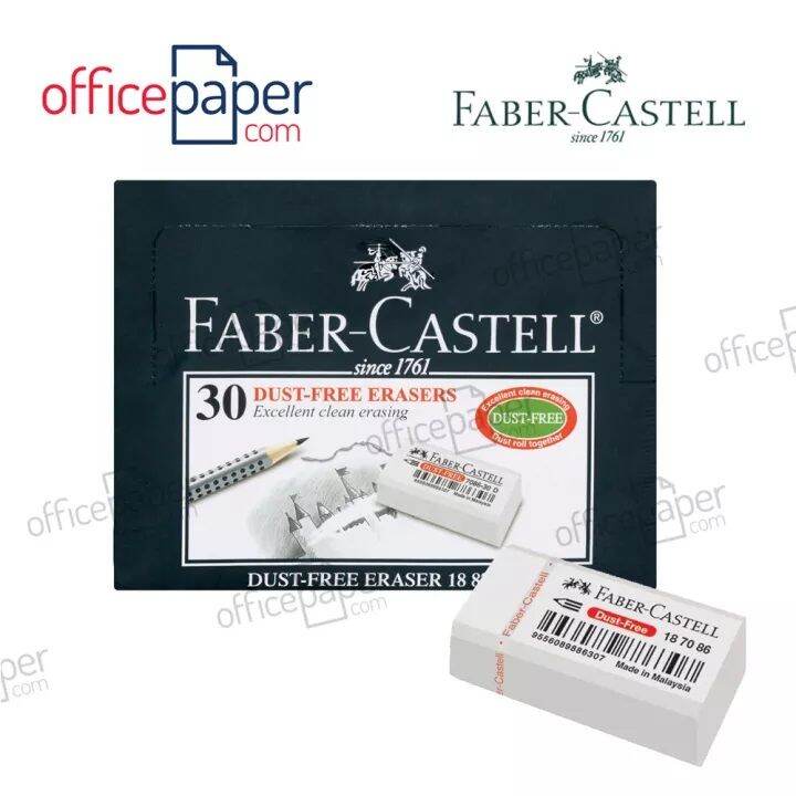 Faber-Castell Eraser (BOX/30pcs) I 7086-30 | Lazada