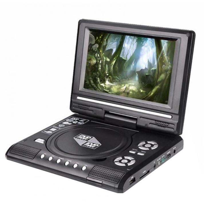 9.8 Inches Portable DVD Player High Clarity TV Function Built-In Card ...