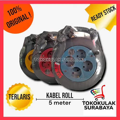 KABEL ROLL 4 Lubang SNI DEXTA / KABEL OLOR FULL 5 Meter | Lazada Indonesia