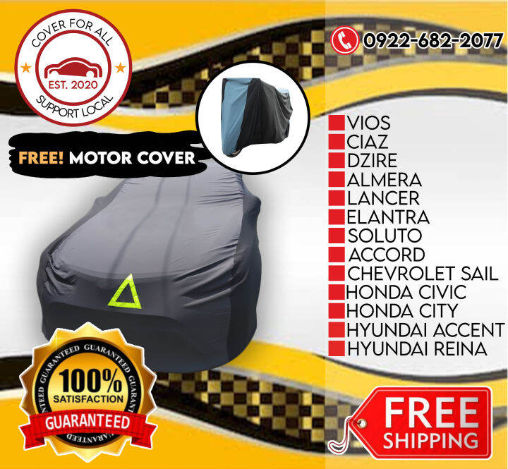 CAR COVER SEDAN TYPE WATER REPELLANT AND DUST PROOF VIOS HONDA CITY FD ...
