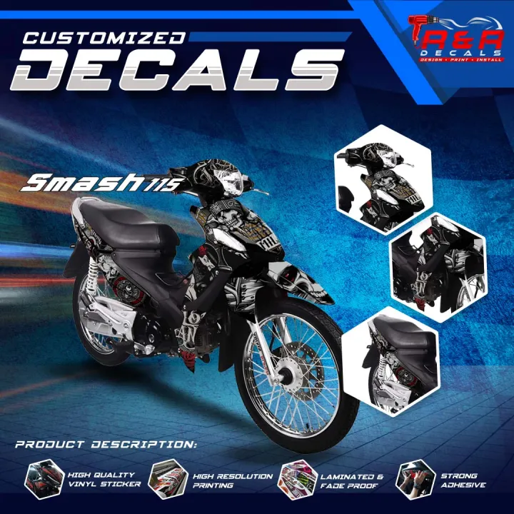 Suzuki Smash 115 Decals sticker | Lazada PH