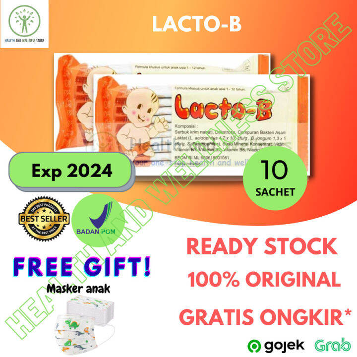 LACTO B LACTO-B 10 SACHET PROBIOTIK DIARE BAB ANAK BPOM | Lazada Indonesia