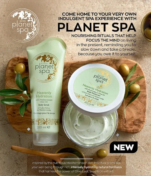 AVON Planet Spa Heavenly Hydration With Mediterranean Olive Oil (200ml ...