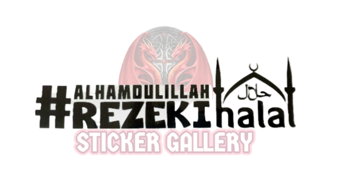 Sticker Alhamdulillah Rezeki Halal | Lazada