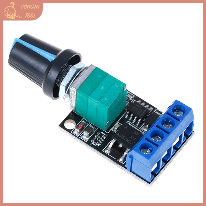 🔨 TOOL 5V 12V 10A PWM DC MOTOR SPEED CONTROLLER Governor stepless Speed ...