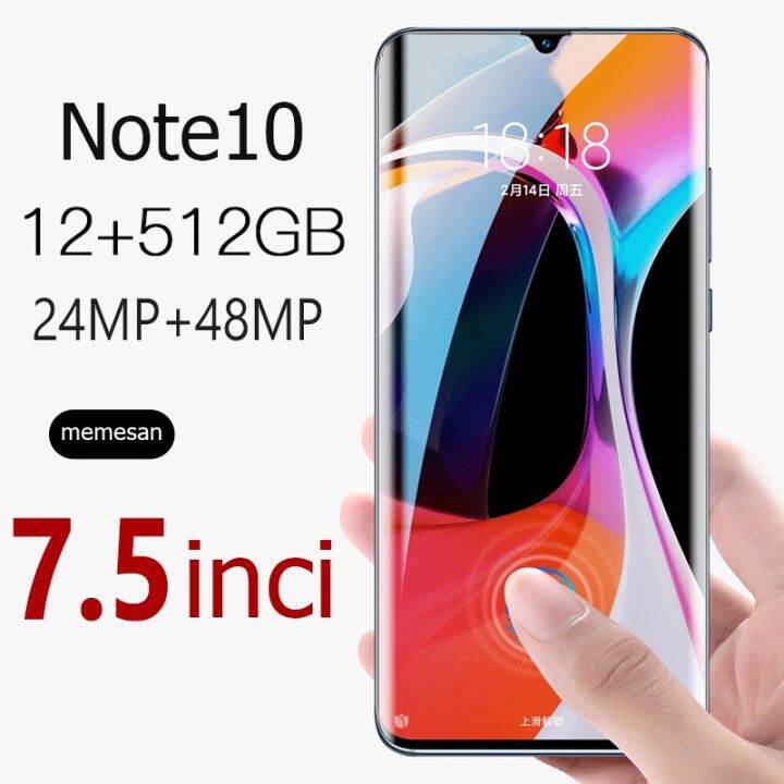Xiaoni Note10 cellphone sale 8GB+512GB 2022 Android original mobile phones 5G legit smartphone ...