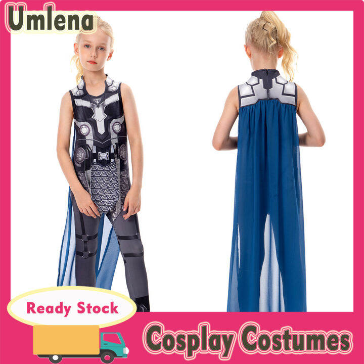 KIds Children Thor: Love and Thunder (2022) Valkyrie Cosplay Costume ...