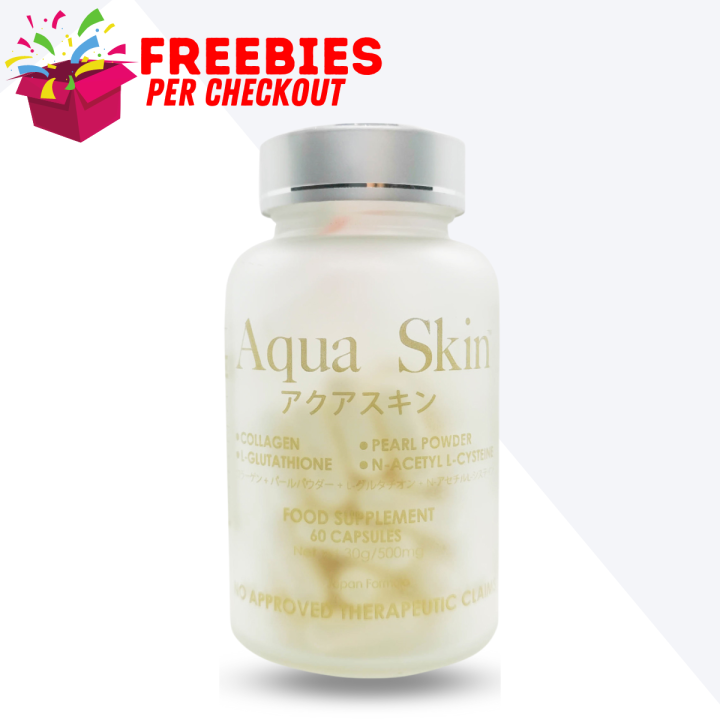 Aqua Skin Gluta Caps Glutathione with Collagen NAC Gluta Capsule ...
