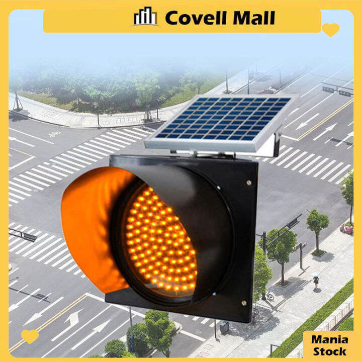 Wireless Solar Traffic Light Security Led Traffic Solar Powered Blinker ...