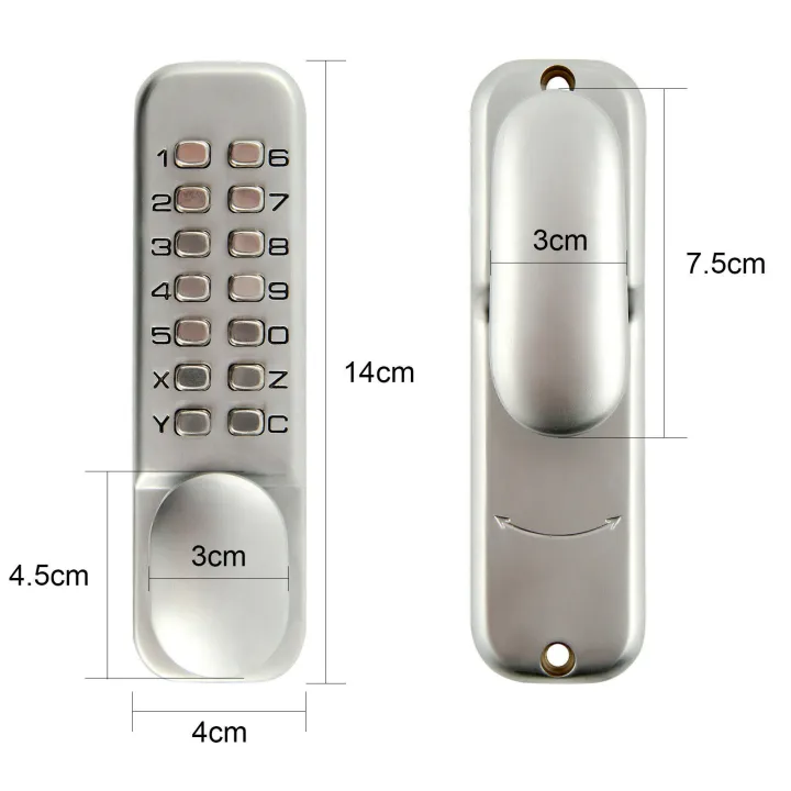 null Nse Mechanical Digital Door Lock Push Button Password Lock Key Pad ...