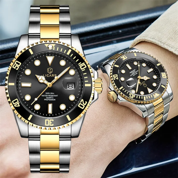 LICARR Brand Business Casual Men's Watches Classic Luminous Men Watch ...