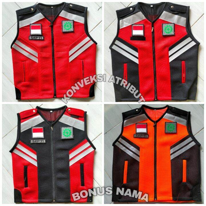 rompi safety proyek tambang lapangan k3 keren tebal | Lazada Indonesia