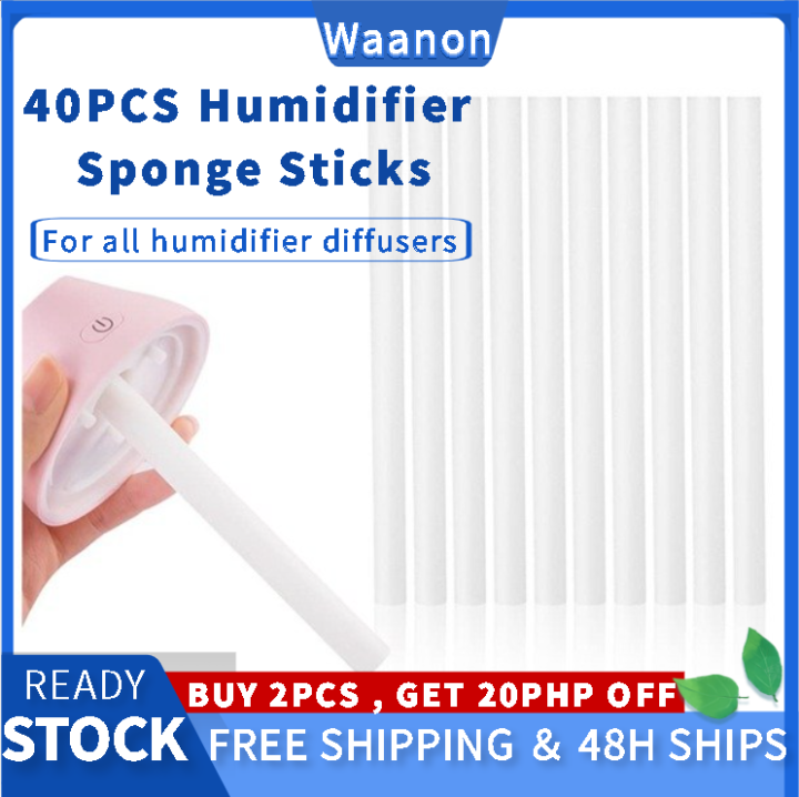 40PCS Humidifier Replacement Filter Cotton Swab for Air Aroma Diffuser ...