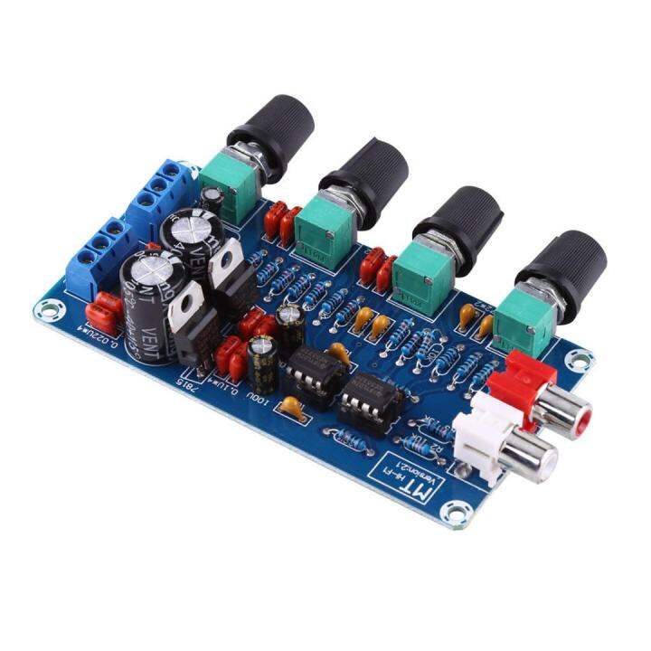 NE5532 HIFI Preamp Preamplifier Board 2 Channel 4 Tune Types OP-AMP Volume Tone EQ Control Board ...