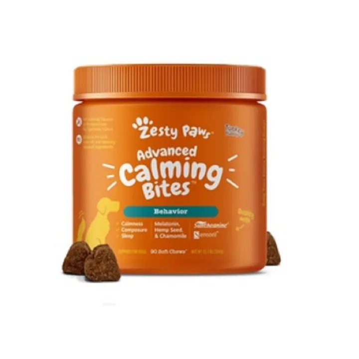 Zesty Paws Advanced Calming Bites with Melatonin 90ct | Lazada PH