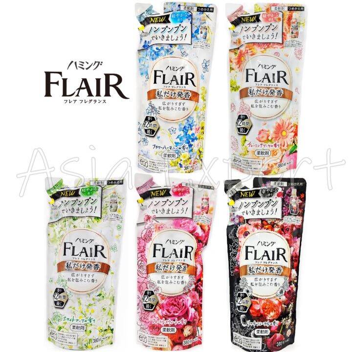'23 Renew~ Kao FLAIR FRAGRANCE Softener Refill 380mL 5กลิ่น น้ำยาปรับ ...