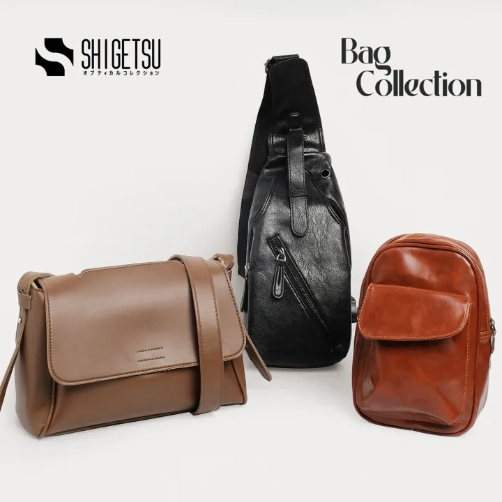 Shigetsu Chest Cross Bag Body Bag Leather Sling Bag side bag Collection ...