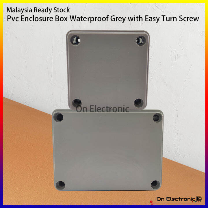 Pvc Enclosure Box Waterproof Grey with Easy Turn Screw For Autogate ...