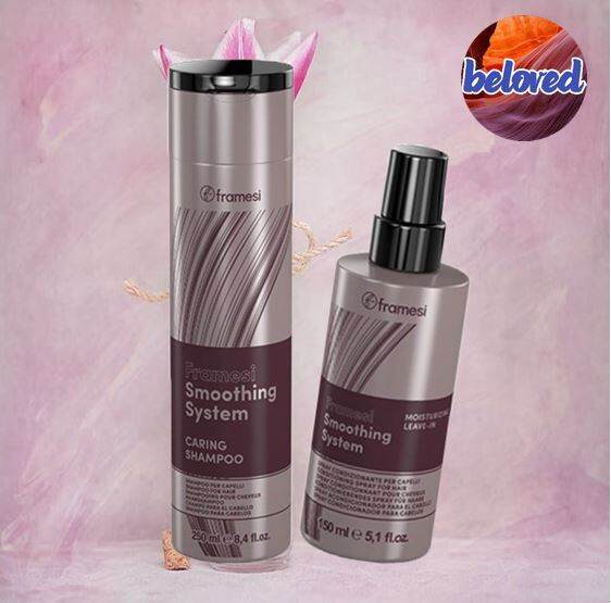 Framesi Smoothing System Caring Shampoo/Moisturizing Leave-In 250/150 ml แชมพู และอาหารผม เพื่อ ...