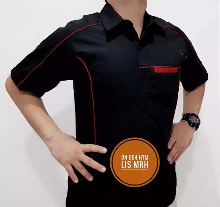 KEMEJA SERAGAM KERJA / KEMEJA PDH / HITAM LISS | Lazada Indonesia KEMEJA SERAGAM KERJA / KEMEJA PDH / HITAM LISS | Lazada Indonesia