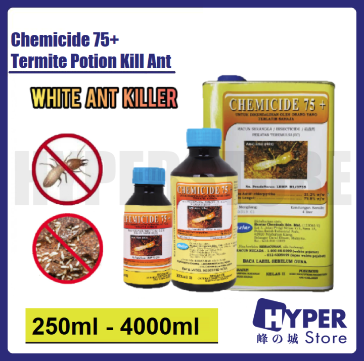 Chemicide 75+ Termite Poison / White Ant Killer (0.5L/1L/4L) Racun ...
