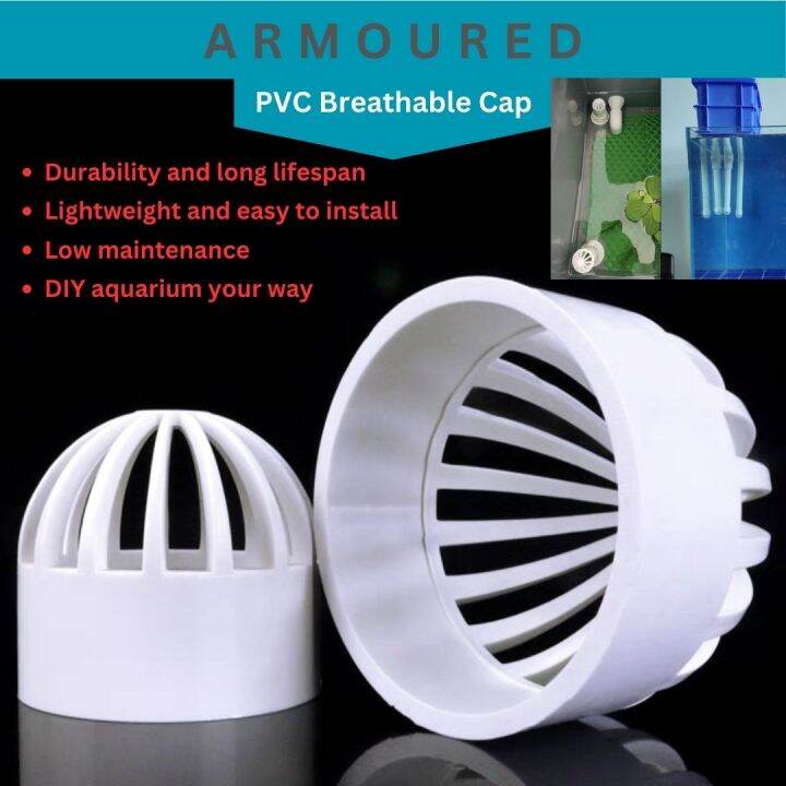 PVC Breathable Vent Cap DIY Pipe Fitting Overflow Aquarium for Fish ...