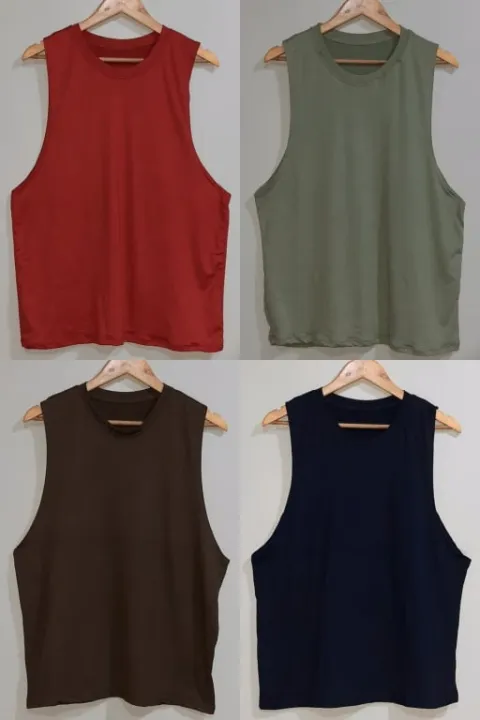 Cotton Spandex Sando Plain | Lazada PH