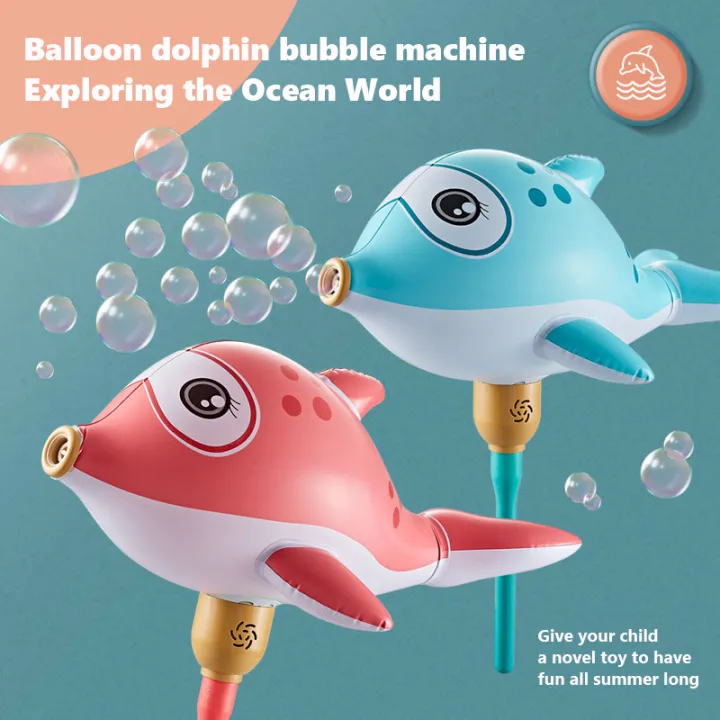 CONUSEA Electric Inflatable Handheld Dolphin Bubble Machine Toy Tight ...