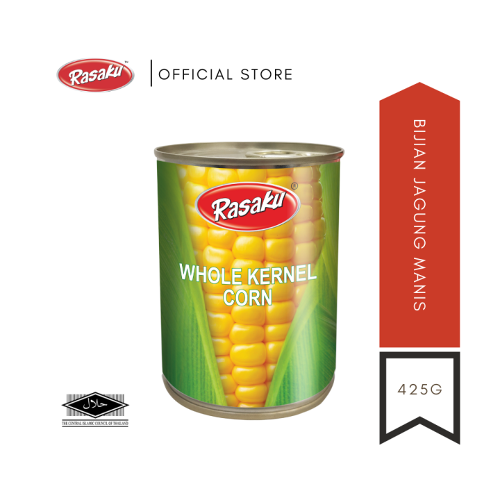 RASAKU Whole Kernel Corn/Bijian Jagung Manis 425g (1 Unit) | Lazada