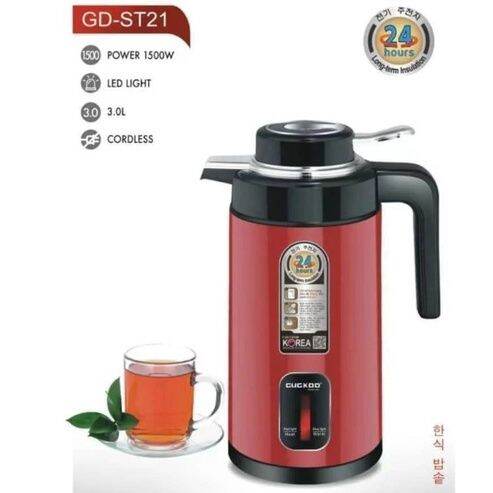 Ấm Siêu Tốc Kiêm Bình Giữ Nhiệt 3L CUCKOO GD-ST21 3L Nhập Khẩu Hàng Quốc, Lớp Vỏ Chống Nóng Siêu ...