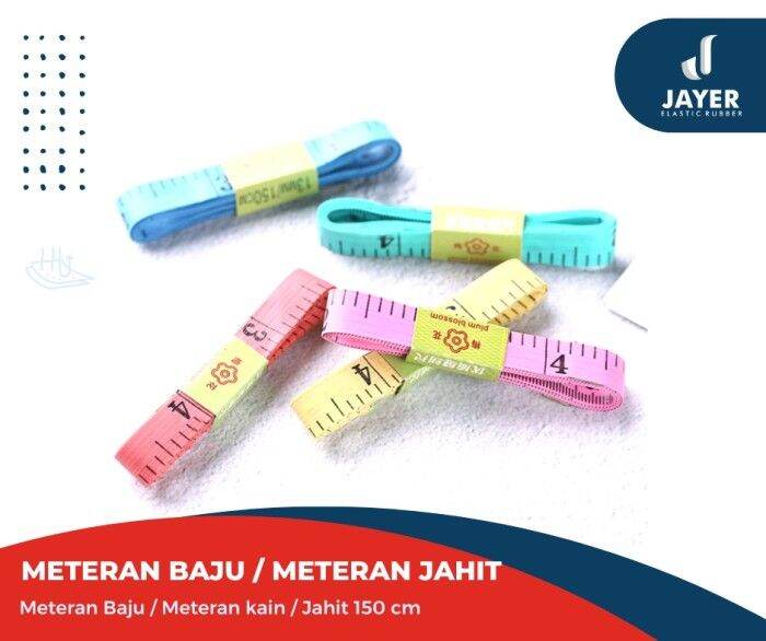 Meteran jahit 150 cm Meteran model pita lingkar badan Multifungsi ...