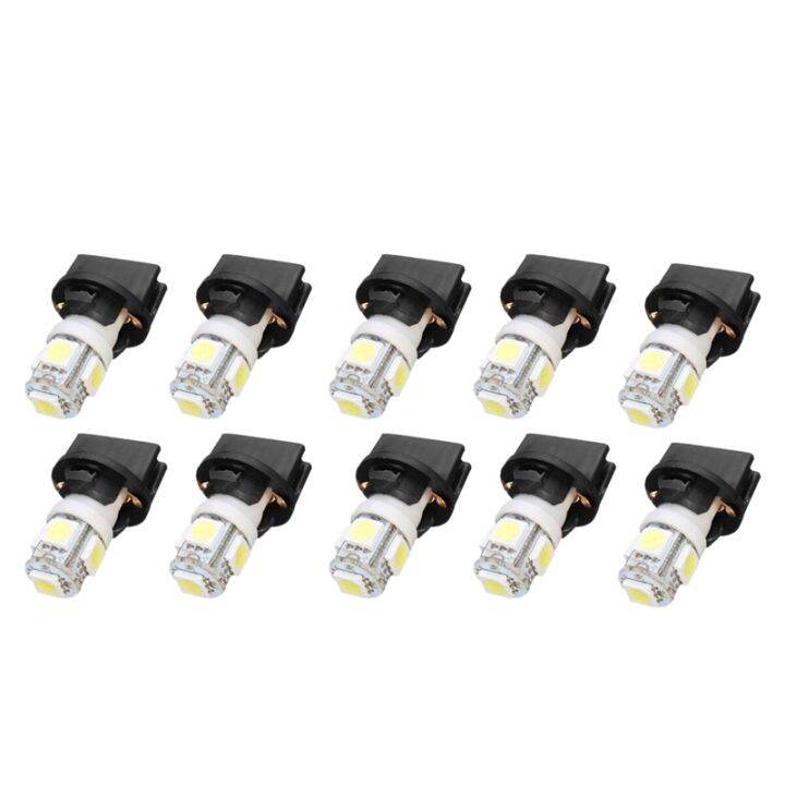 10X T10 White 5050 194 LED Bulbs Instrument Gauge Cluster Dash Light ...