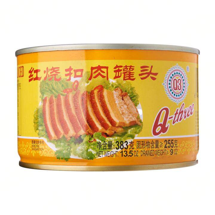Q-three Canned Stewed Pork Sliced 383G | Lazada Singapore