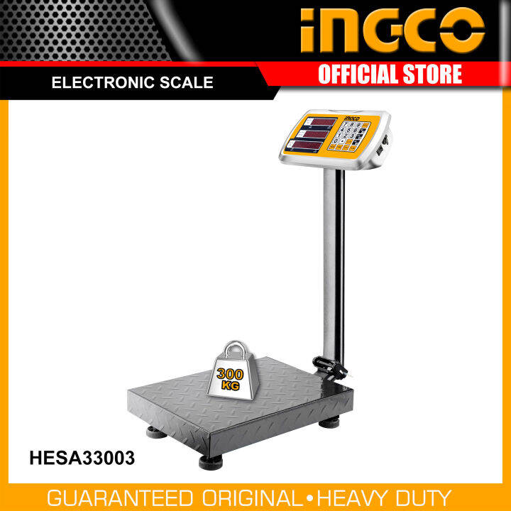 Ingco HESA33003 300kg Industrial Electronic Weighing Scale 400x500mm ...