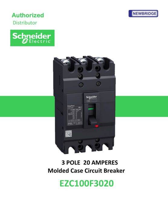 Easypact EZC100F - TMD - 20 A - 3 poles 3d by Schneider Electric ...