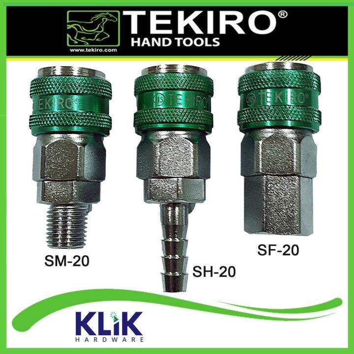 Tekiro Quick Coupler One Touch Sambungan Selang Angin Kompresor Pilih ...