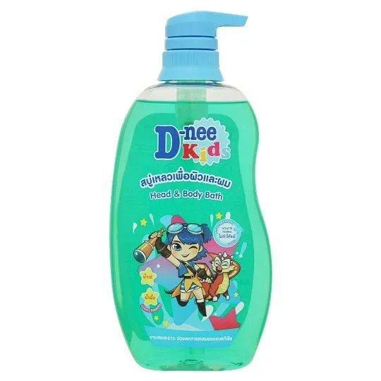 ดีนี่ คิดส์ สบู่เหลวเพื่อผิวและผม กลิ่นกรีน สมาร์ทตี้ 600มล./D-nee Kids ...