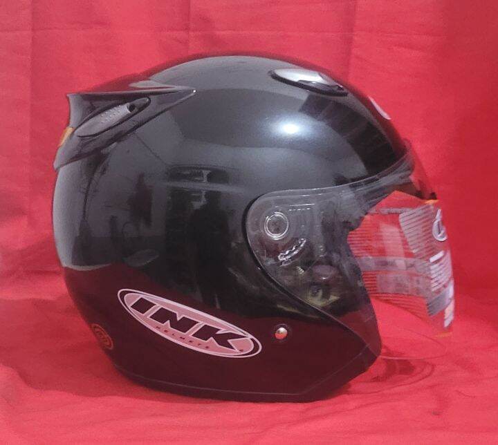 Helm INK Centro Jet (Black Glossy) original | Lazada Indonesia