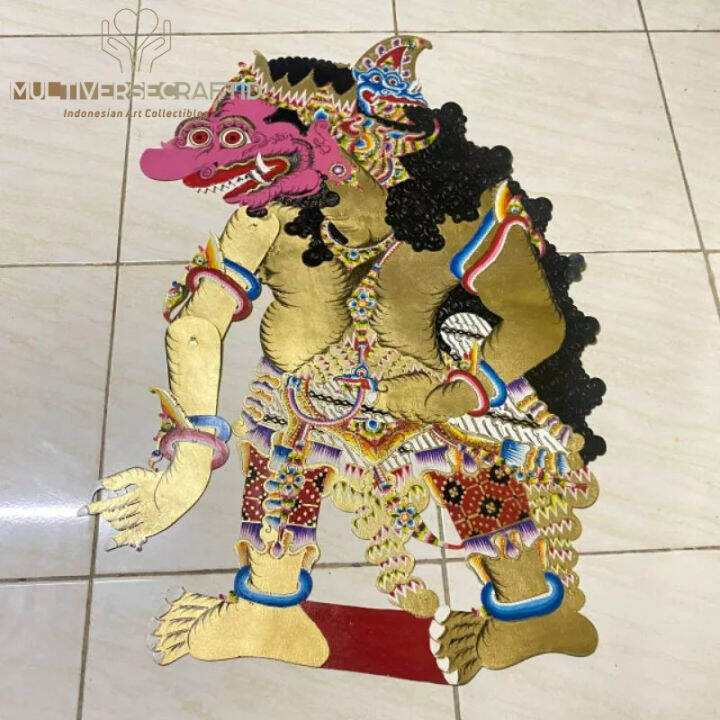 Wayang Kulit Alusan Buto Begal Emas Kulit KERBAU ASLI Ukuran Standar ...