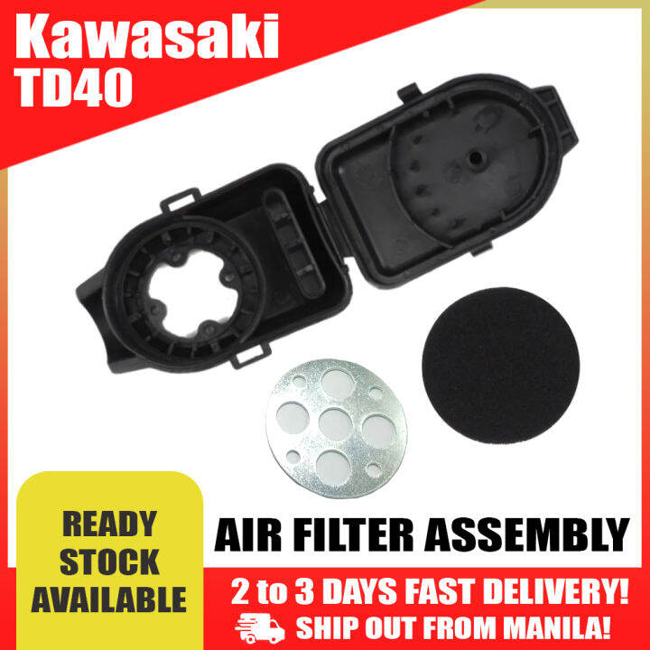 Kawasaki TD40 Air Filter Assembly for Grass Cutter 2 Stroke Replacement Part Original Spare Part ...
