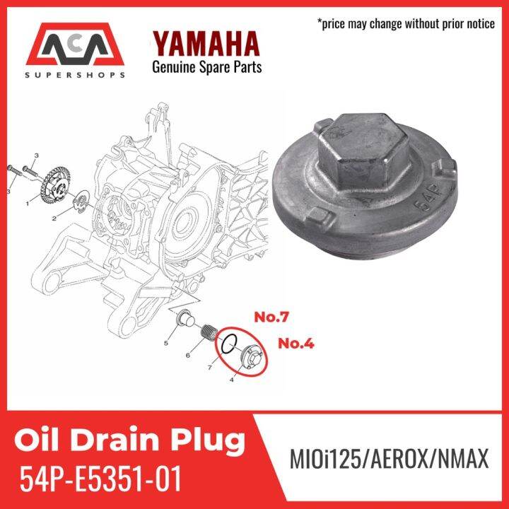 Plug Drain for Mio i 125 & AEROX (54P-E5351-01) | Lazada PH