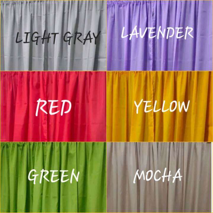 NON RING CURTAIN PLAIN KATRINA AND GEENA FABRIC | Lazada PH