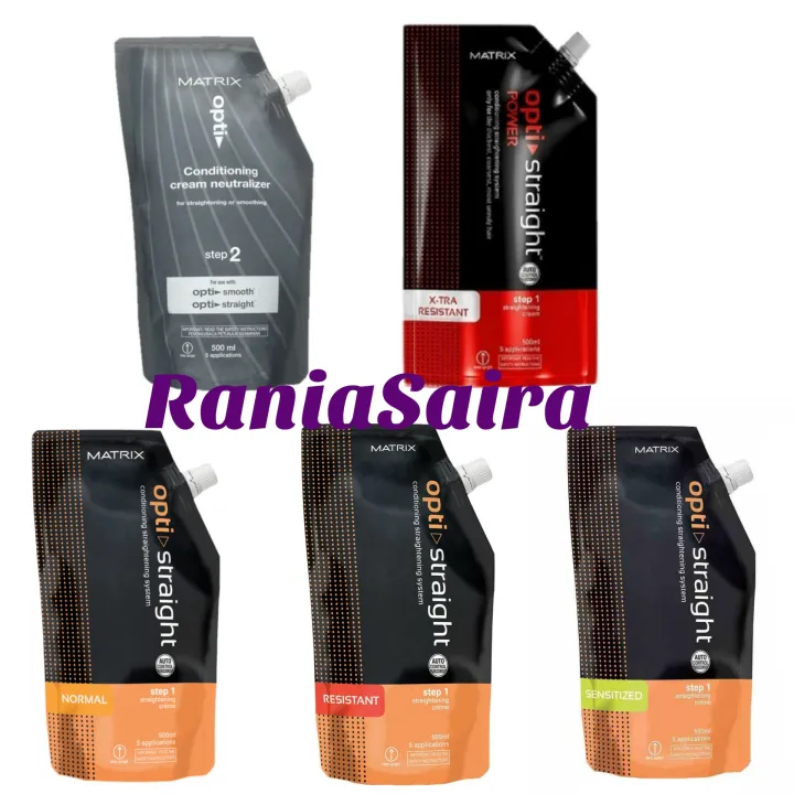 MATRIX Optistraight / Opti Straight 500ml STEP 1 Obat Pelurus Rambut ...