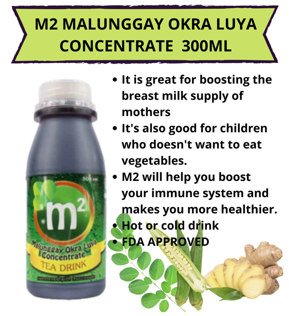 Nature Earth M2 Malunggay Okra Luya Concentrate Tea Drink 300ml | COD ...